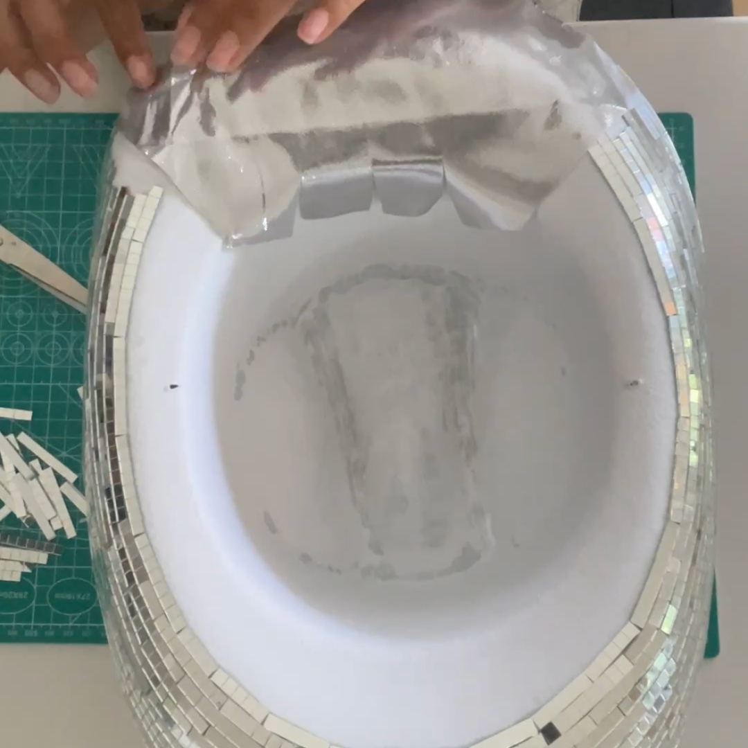 DIY Beyonce’s Renaissance Mirror Ball Hat – Petite Glimmers