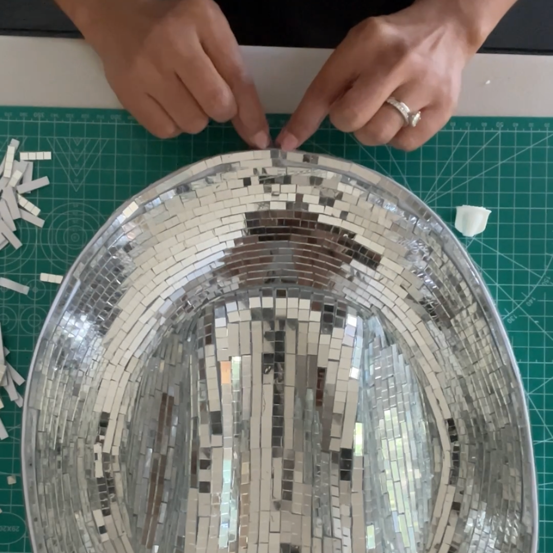 DIY Beyonce’s Renaissance Mirror Ball Hat – Petite Glimmers