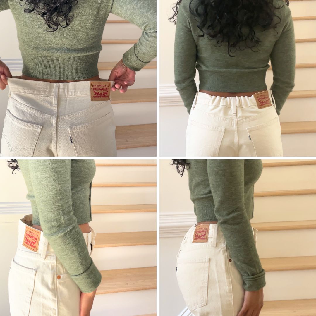 How to Take in the Waist of Jeans – Petite Glimmers