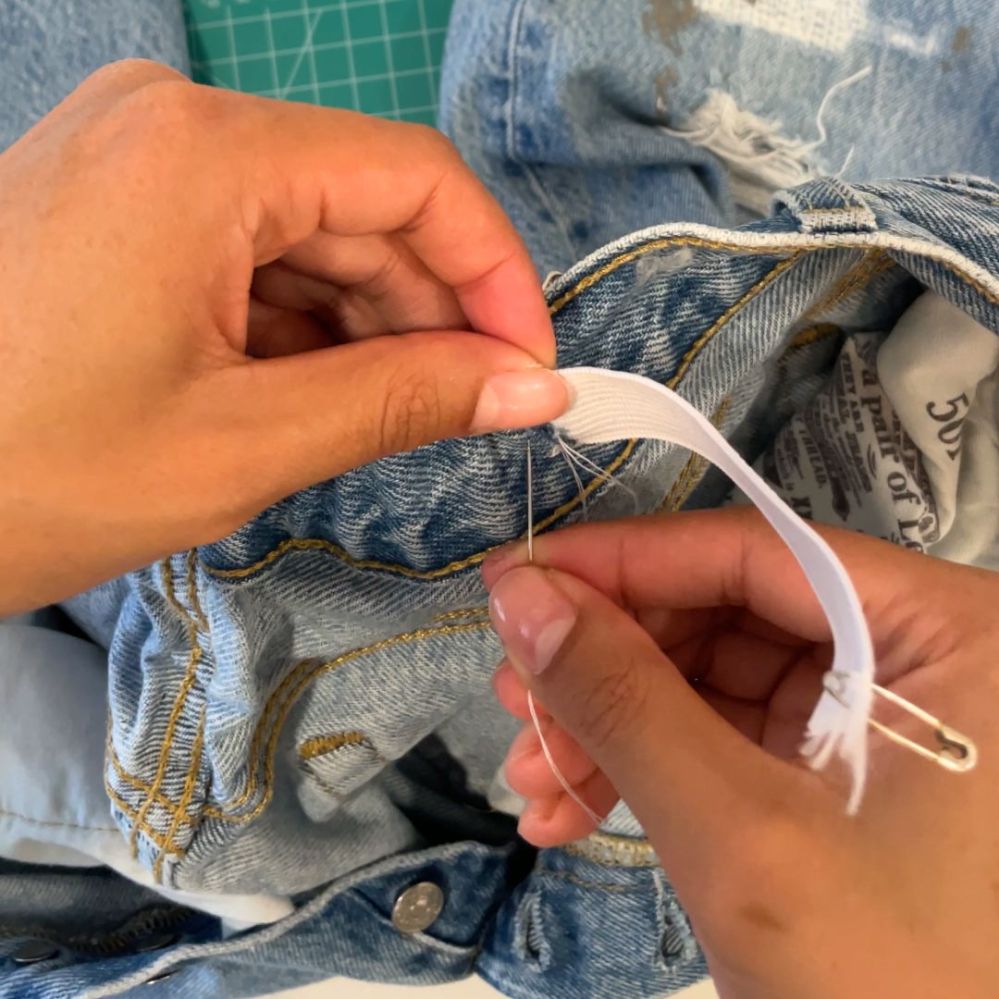 How to Take in the Waist of Jeans – Petite Glimmers