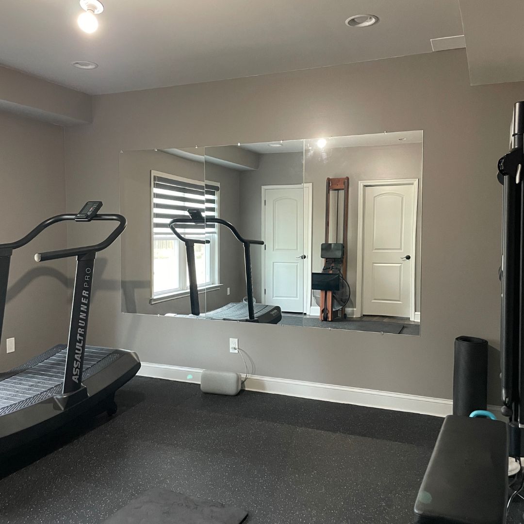 DIY $20 Oversized Gym Mirror Frame – Petite Glimmers