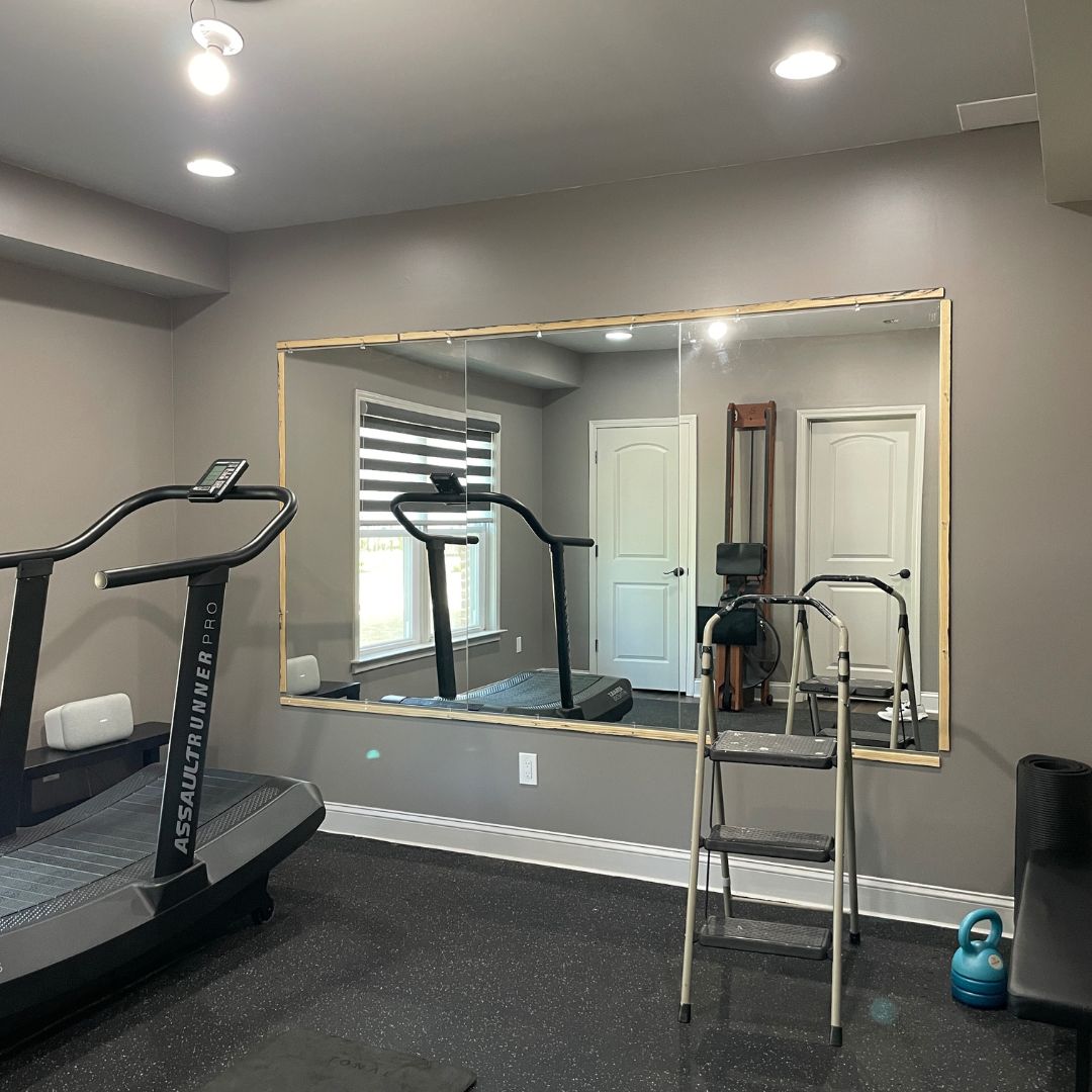 DIY $20 Oversized Gym Mirror Frame – Petite Glimmers