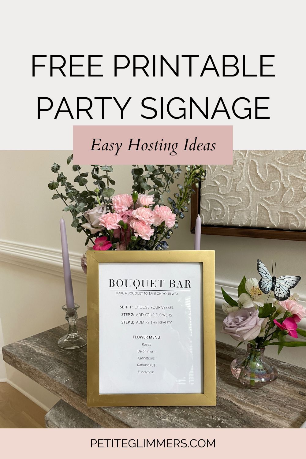Party Signage Ideas + FREE Templates – Petite Glimmers