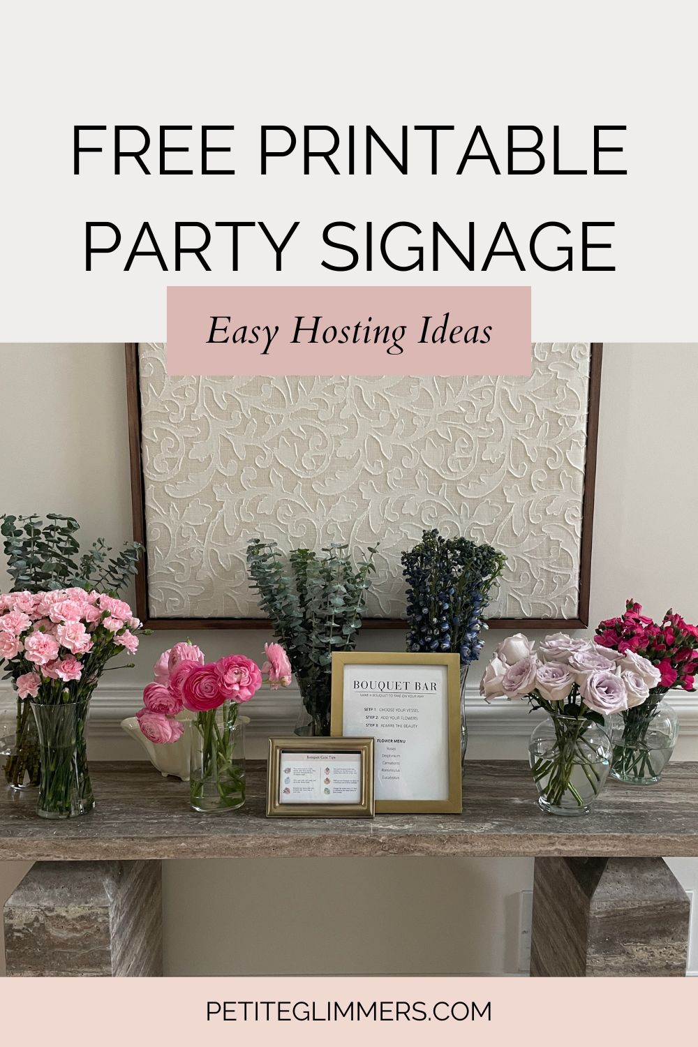 Party Signage Ideas + FREE Templates – Petite Glimmers